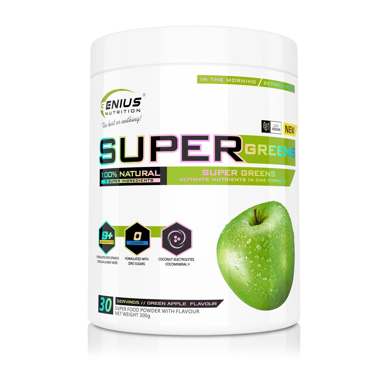 Genius Nutrition Super Greens 300g | gera kaina